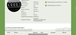Pelēks Audi A6 2010 Tartu, ar dzinēja tilpumu 2.00 L un nobraukumu 127 tūkst. km par 8999 €, foto 12 vietnē AUTOMOTO.COM.LV