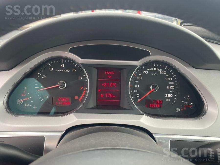 Grey Audi A6 2010 in Riga, with an engine capacity of 2.00 L and mileage of 0 thousand km for 2599 €, photo 12 on AUTOMOTO.COM.LV