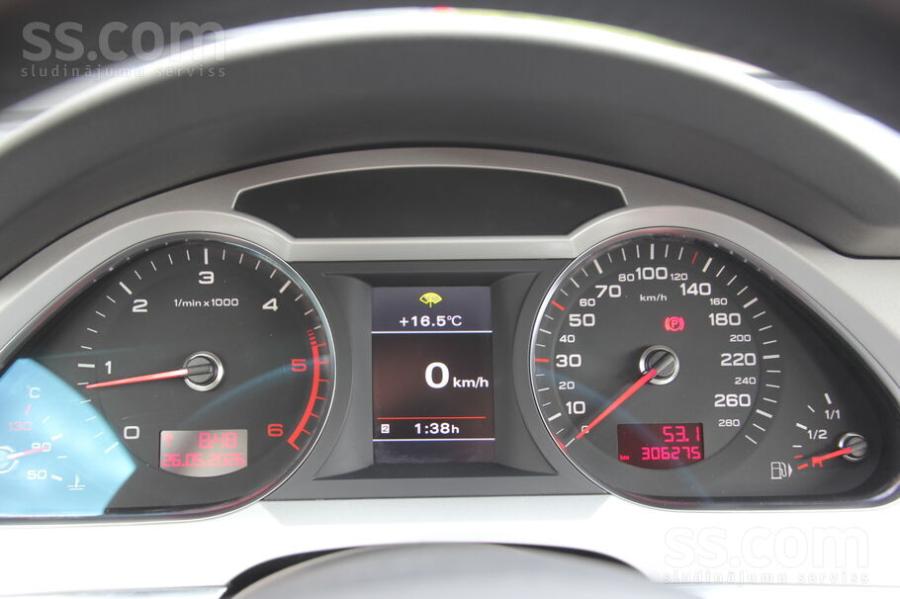 Grey Audi A6 2010 in Riga, with an engine capacity of 2.70 L and mileage of 306 thousand km for 5900 €, photo 29 on AUTOMOTO.COM.LV