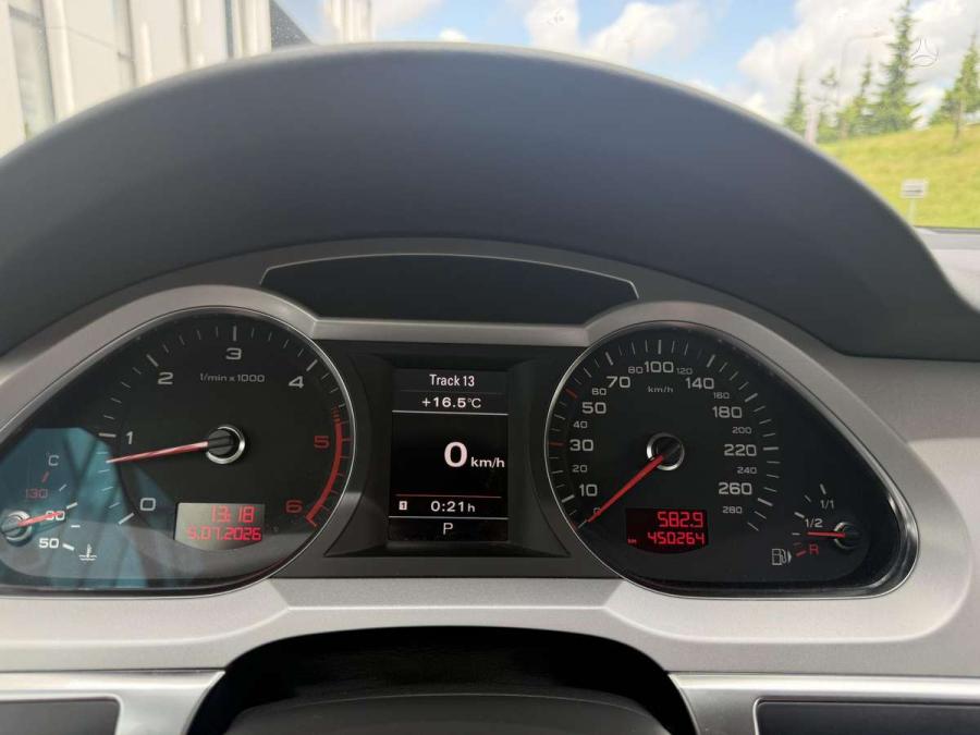 Grey Audi A6 2010 in Vilnius, with an engine capacity of 2.97 L and mileage of 450 thousand km for 4990 €, photo 15 on AUTOMOTO.COM.LV