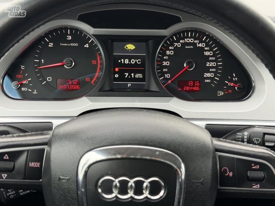 Grey Audi A6 2010 in Vilnius, with an engine capacity of 2.70 L and mileage of 285 thousand km for 5400 €, photo 25 on AUTOMOTO.COM.LV