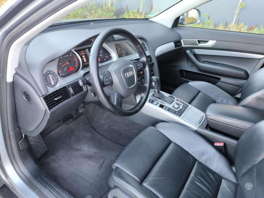 Grey Audi A6 2010 in Vilnius, with an engine capacity of 2.97 L and mileage of 203 thousand km for 6800 €, photo 13 on AUTOMOTO.COM.LV