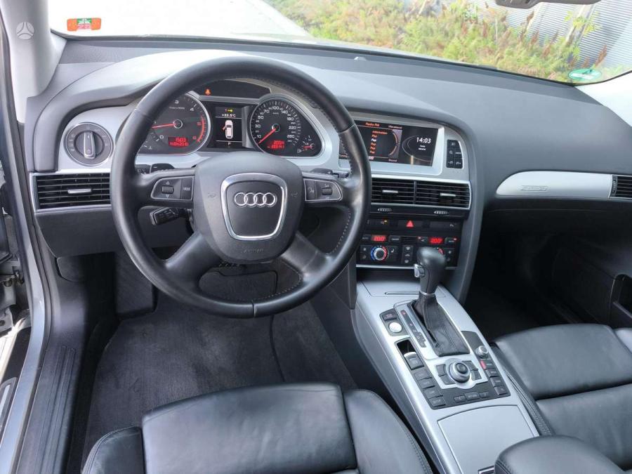 Grey Audi A6 2010 in Vilnius, with an engine capacity of 2.97 L and mileage of 203 thousand km for 6800 €, photo 14 on AUTOMOTO.COM.LV