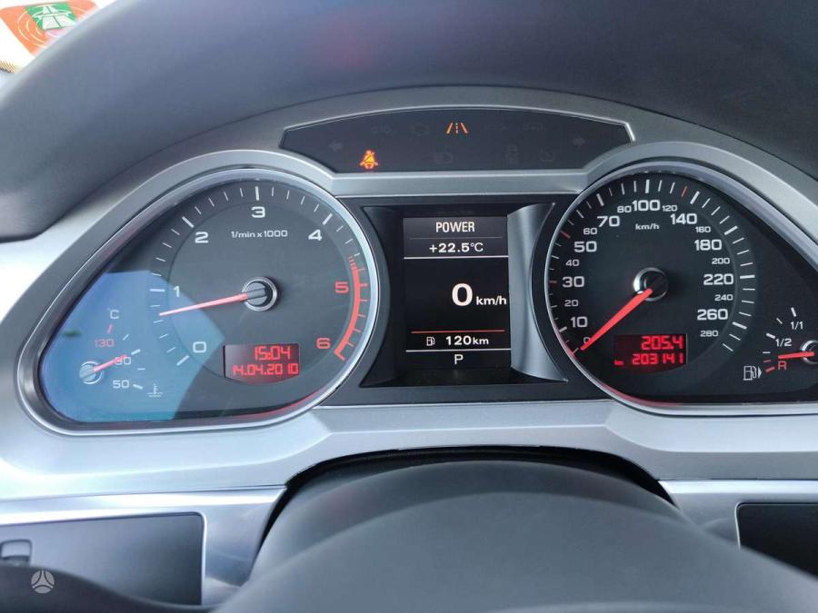 Grey Audi A6 2010 in Vilnius, with an engine capacity of 2.97 L and mileage of 203 thousand km for 6800 €, photo 30 on AUTOMOTO.COM.LV