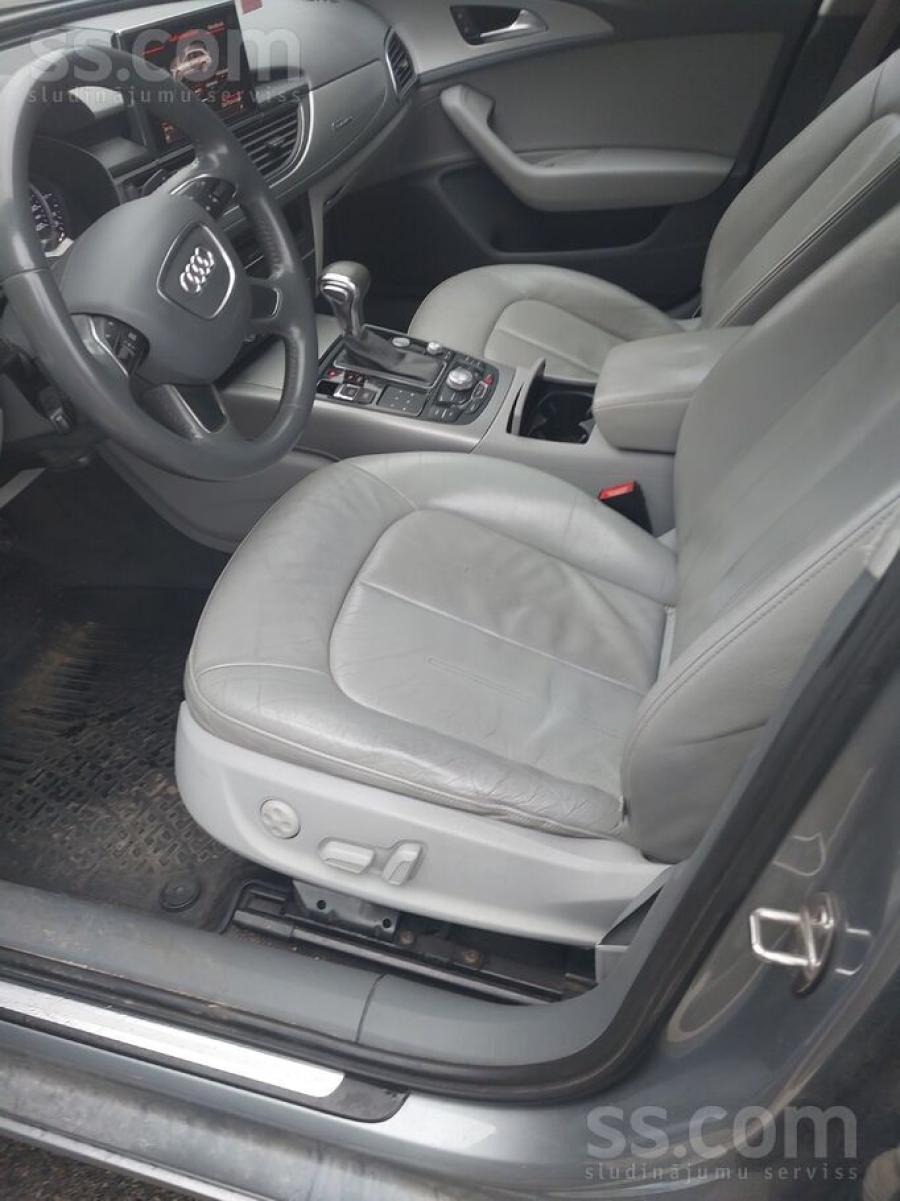 Grey Audi A6 2011 in Aluksne, with an engine capacity of 3.00 L and mileage of 0 thousand km for 7100 €, photo 14 on AUTOMOTO.COM.LV