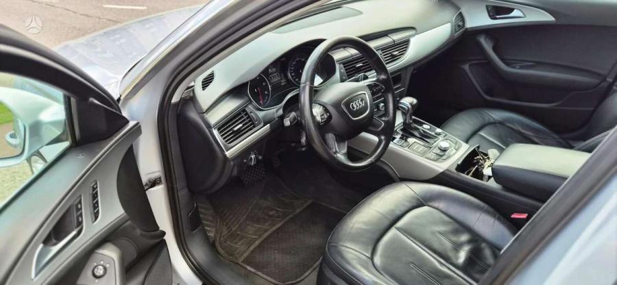 Grey Audi A6 2011 in Vilnius, with an engine capacity of 2.97 L and mileage of 266 thousand km for 7500 €, photo 8 on AUTOMOTO.COM.LV