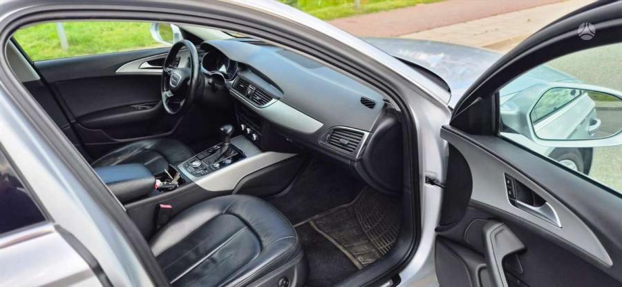 Grey Audi A6 2011 in Vilnius, with an engine capacity of 2.97 L and mileage of 266 thousand km for 7500 €, photo 9 on AUTOMOTO.COM.LV