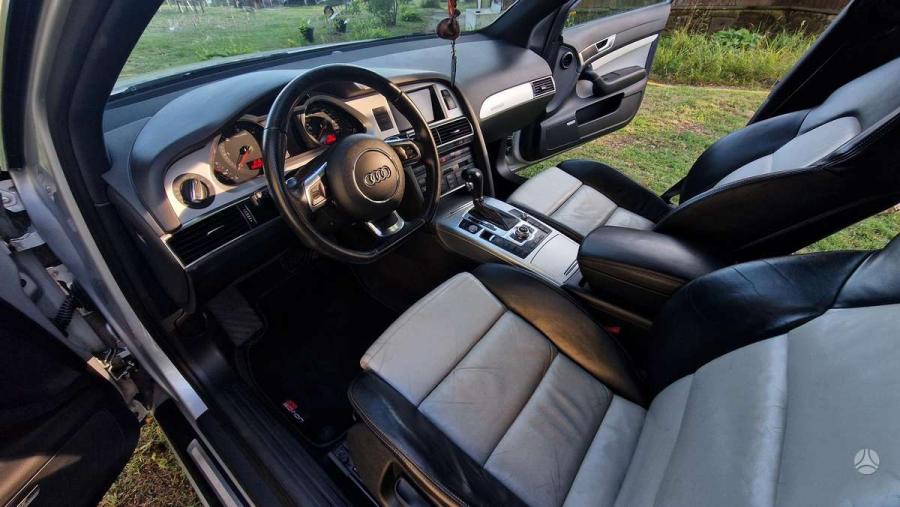 Grey Audi A6 2011 in Vilnius, with an engine capacity of 2.97 L and mileage of 330 thousand km for 7500 €, photo 8 on AUTOMOTO.COM.LV