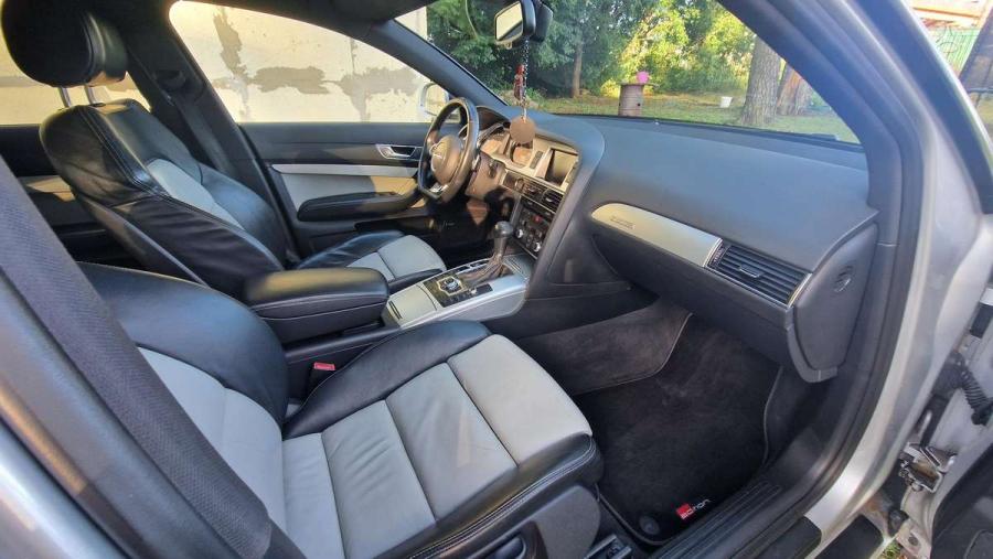 Grey Audi A6 2011 in Vilnius, with an engine capacity of 2.97 L and mileage of 330 thousand km for 7500 €, photo 10 on AUTOMOTO.COM.LV