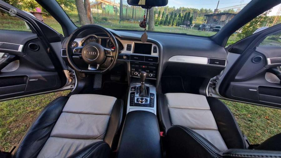 Grey Audi A6 2011 in Vilnius, with an engine capacity of 2.97 L and mileage of 330 thousand km for 7500 €, photo 15 on AUTOMOTO.COM.LV