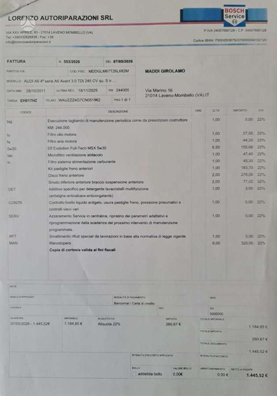 Grey Audi A6 2011 in Kaunas, with an engine capacity of 3.00 L and mileage of 247 thousand km for 9650 €, photo 53 on AUTOMOTO.COM.LV