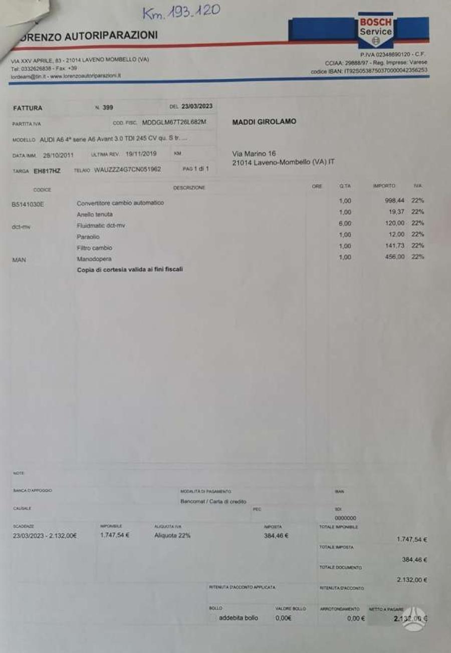 Grey Audi A6 2011 in Kaunas, with an engine capacity of 3.00 L and mileage of 247 thousand km for 9650 €, photo 54 on AUTOMOTO.COM.LV
