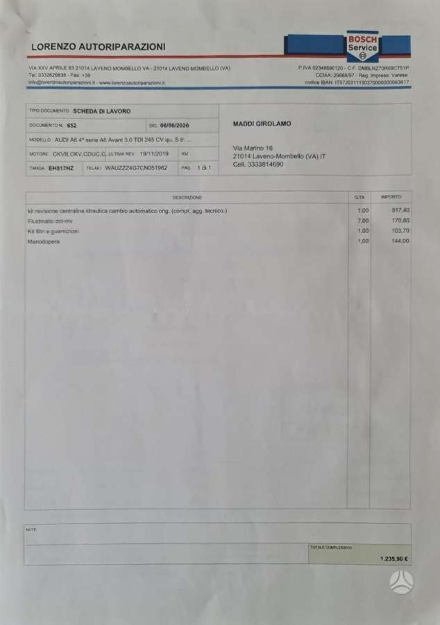 Grey Audi A6 2011 in Kaunas, with an engine capacity of 3.00 L and mileage of 247 thousand km for 9650 €, photo 56 on AUTOMOTO.COM.LV