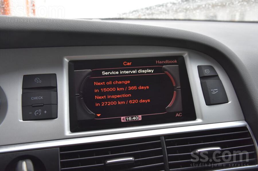 Grey Audi A6 2011 in Riga, with an engine capacity of 2.70 L and mileage of 254 thousand km for 6990 €, photo 21 on AUTOMOTO.COM.LV