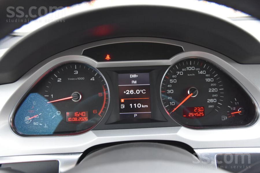 Grey Audi A6 2011 in Riga, with an engine capacity of 2.70 L and mileage of 254 thousand km for 6990 €, photo 29 on AUTOMOTO.COM.LV