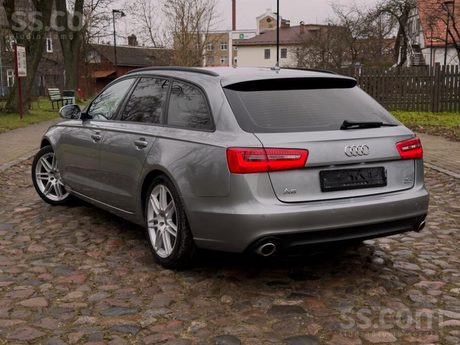 Grey Audi A6 2012 in Jelgava, with an engine capacity of 3.00 L and mileage of 310 thousand km for 13900 €, photo 6 on AUTOMOTO.COM.LV