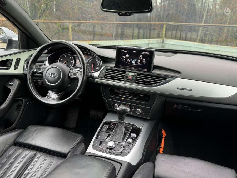 Grey Audi A6 2012 in Vilnius, with an engine capacity of 2.97 L and mileage of 215 thousand km for 13700 €, photo 16 on AUTOMOTO.COM.LV