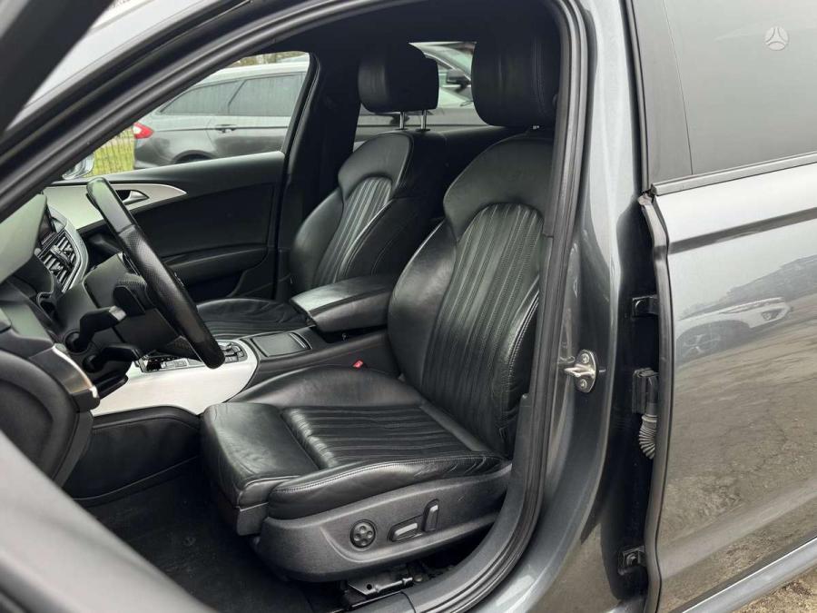 Grey Audi A6 2012 in Vilnius, with an engine capacity of 2.97 L and mileage of 215 thousand km for 13700 €, photo 23 on AUTOMOTO.COM.LV