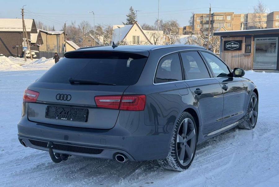 Grey Audi A6 2012 in Raseiniai, with an engine capacity of 2.97 L and mileage of 235 thousand km for 12750 €, photo 6 on AUTOMOTO.COM.LV