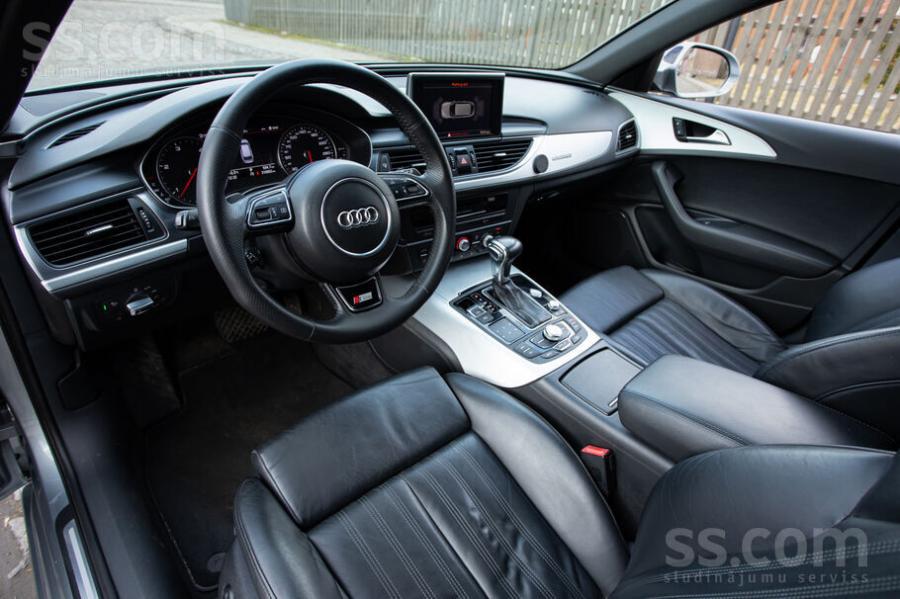 Grey Audi A6 2012 in Jelgava, with an engine capacity of 3.00 L and mileage of 311 thousand km for 13100 €, photo 9 on AUTOMOTO.COM.LV