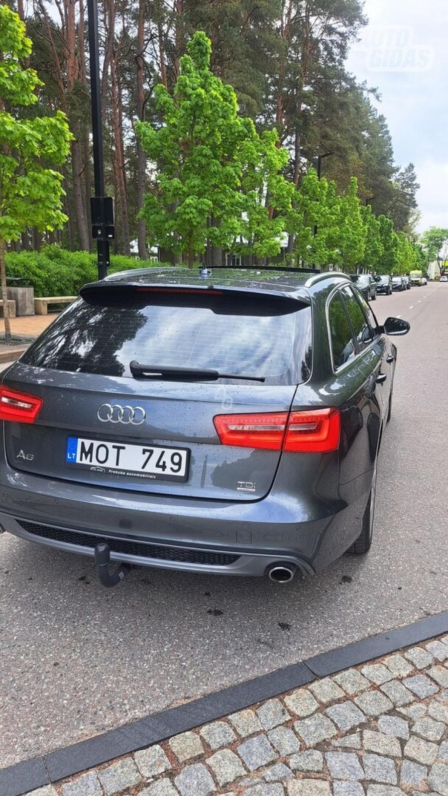 Pelēks Audi A6 2012 Alīta, ar dzinēja tilpumu 3.00 L un nobraukumu 321 tūkst. km par 12999 €, foto 5 vietnē AUTOMOTO.COM.LV