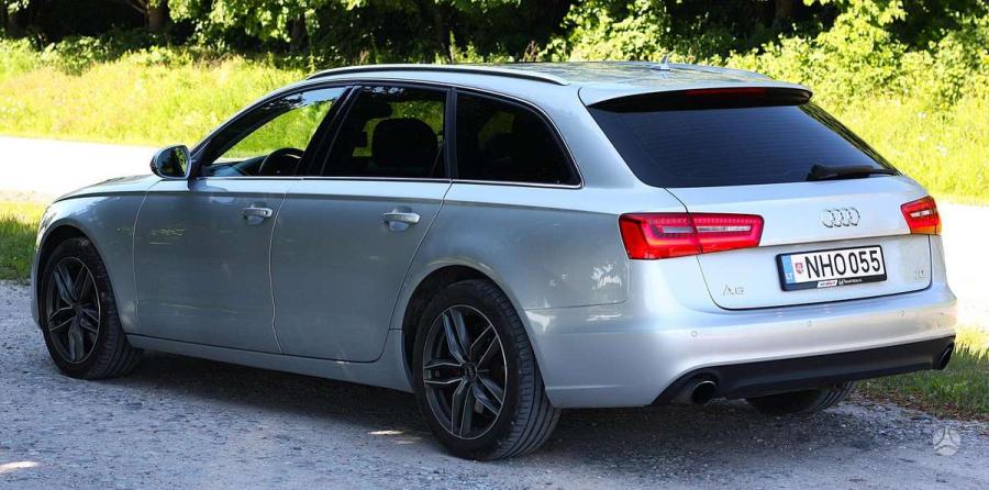 Pelēks Audi A6 2012 Kretinga, ar dzinēja tilpumu 2.97 L un nobraukumu 355 tūkst. km par 8499 €, foto 13 vietnē AUTOMOTO.COM.LV