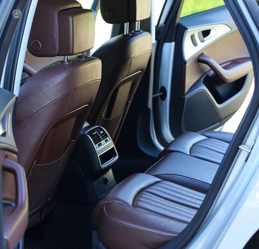 Pelēks Audi A6 2012 Kretinga, ar dzinēja tilpumu 2.97 L un nobraukumu 355 tūkst. km par 8499 €, foto 23 vietnē AUTOMOTO.COM.LV