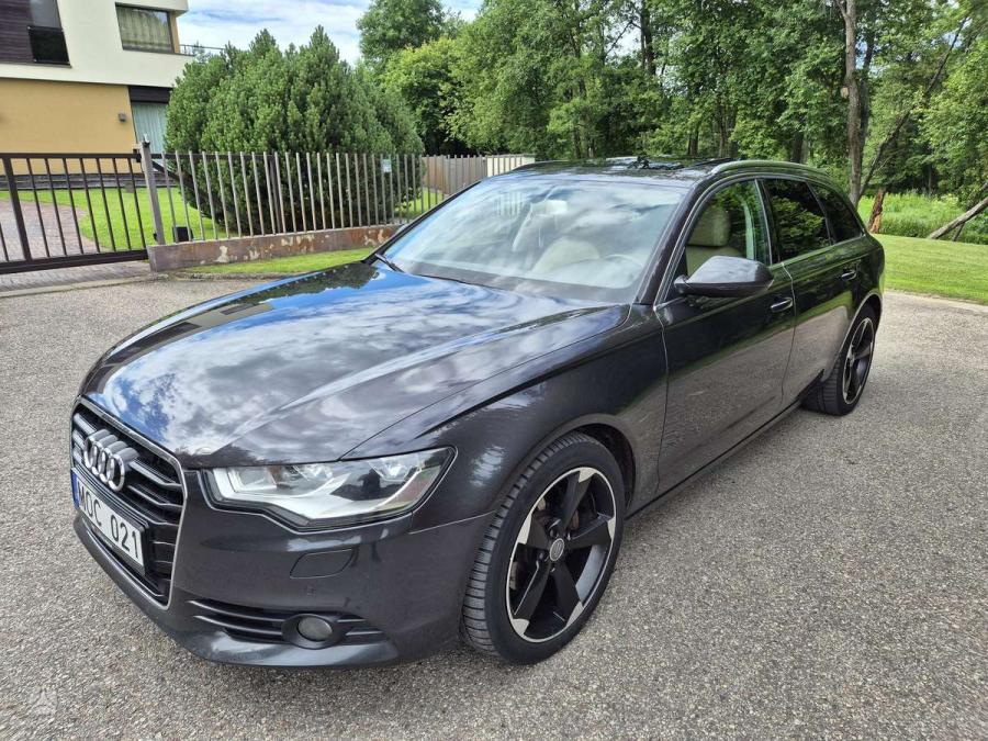 Pelēks Audi A6 2012 Viļņa, ar dzinēja tilpumu 2.97 L un nobraukumu 393 tūkst. km par 6300 €, foto 1 vietnē AUTOMOTO.COM.LV