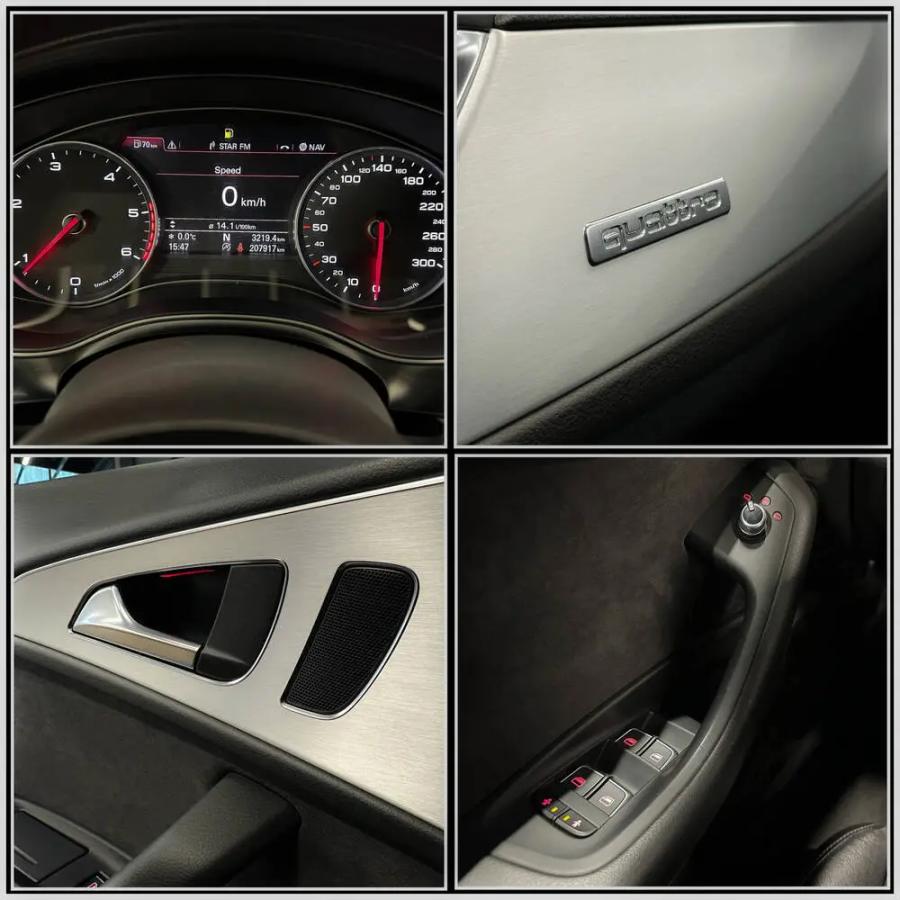 Grey Audi A6 2012 in Jurmala, with an engine capacity of 3.00 L and mileage of 207 thousand km for 11850 €, photo 34 on AUTOMOTO.COM.LV