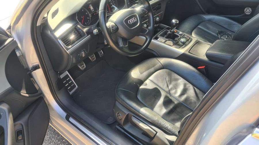 Grey Audi A6 2012 in Vilnius, with an engine capacity of 2.97 L and mileage of 334 thousand km for 7950 €, photo 7 on AUTOMOTO.COM.LV