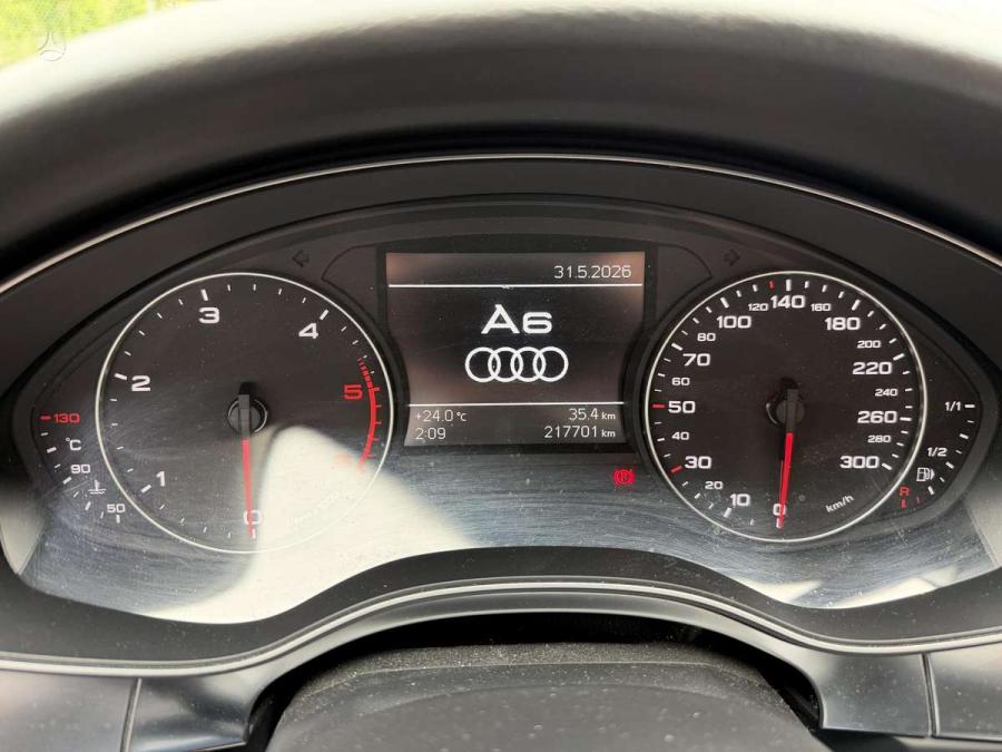 Grey Audi A6 2012 in Kaunas, with an engine capacity of 2.97 L and mileage of 218 thousand km for 8300 €, photo 23 on AUTOMOTO.COM.LV