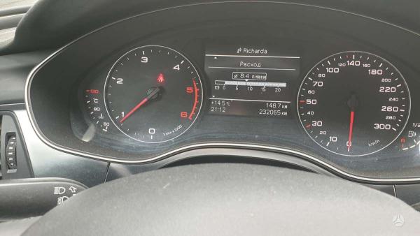 Grey Audi A6 2012 in Elektrenai, with an engine capacity of 1.97 L and mileage of 232 thousand km for 8200 €, photo 6 on AUTOMOTO.COM.LV
