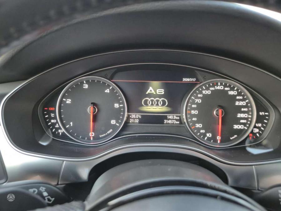 Pelēks Audi A6 2012 Kauņa, ar dzinēja tilpumu 2.97 L un nobraukumu 315 tūkst. km par 12900 €, foto 22 vietnē AUTOMOTO.COM.LV