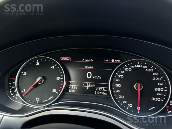 Grey Audi A6 2012 in Riga, with an engine capacity of 3.00 L and mileage of 311 thousand km for 7950 €, photo 9 on AUTOMOTO.COM.LV
