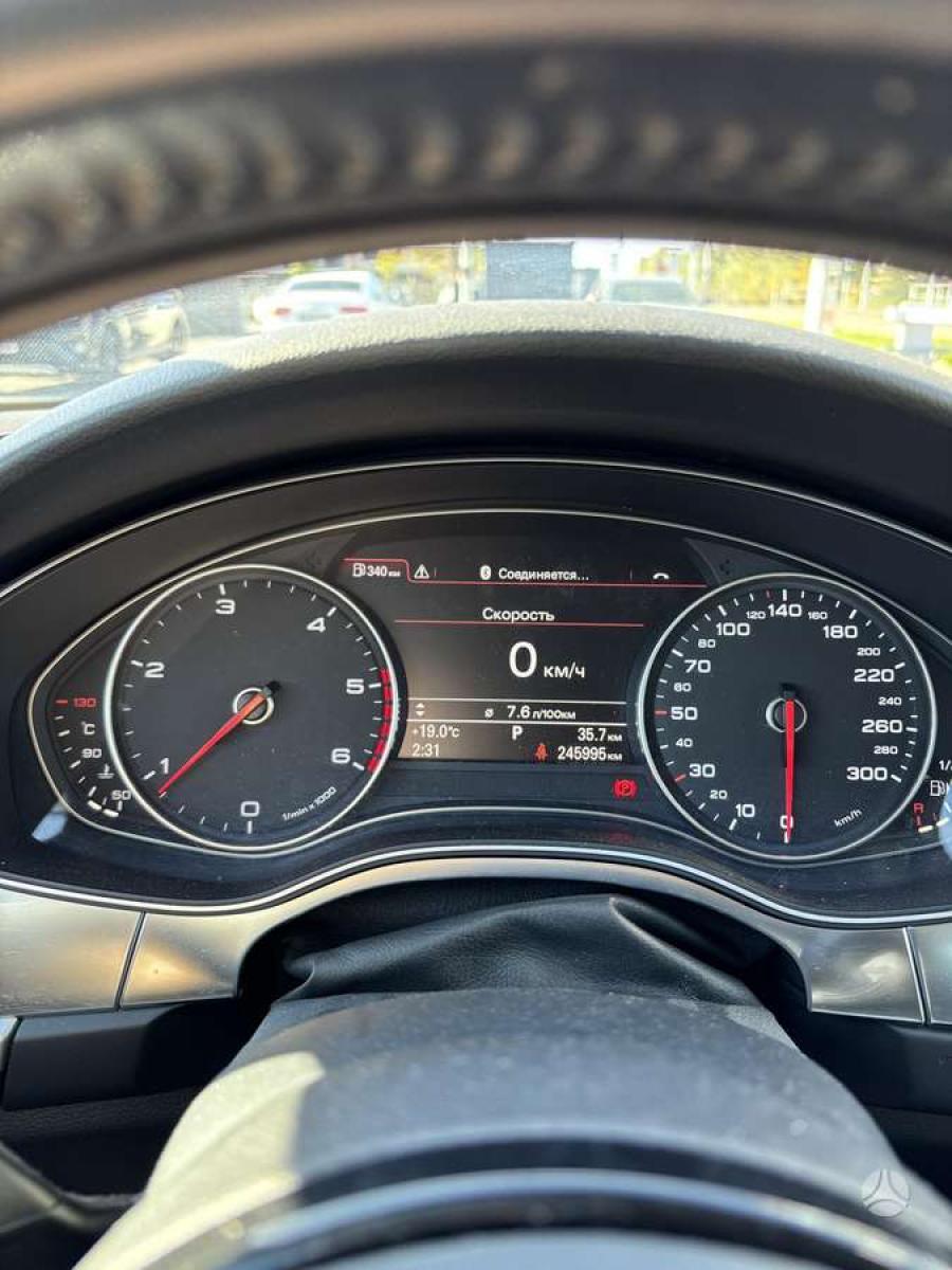 Grey Audi A6 2012 in Vilnius, with an engine capacity of 2.00 L and mileage of 246 thousand km for 7900 €, photo 4 on AUTOMOTO.COM.LV