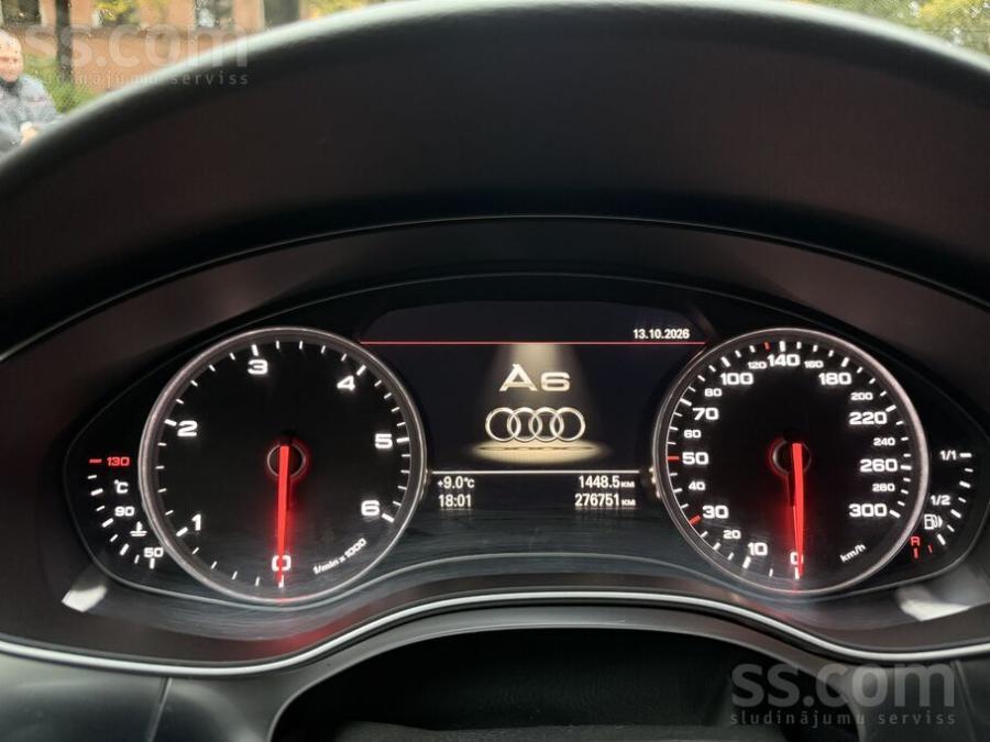 Grey Audi A6 2012 in Riga, with an engine capacity of 3.00 L and mileage of 277 thousand km for 11500 €, photo 9 on AUTOMOTO.COM.LV