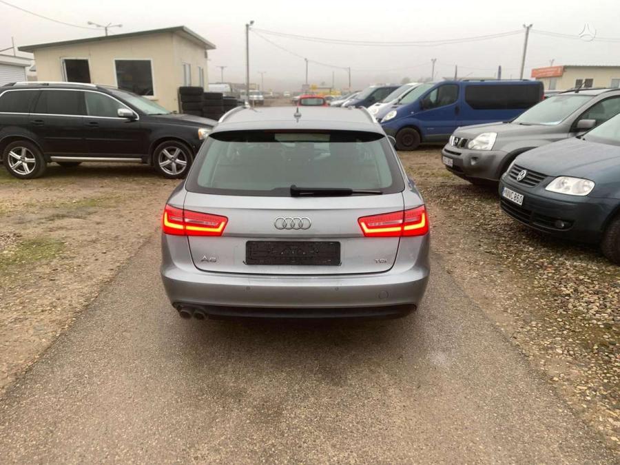 Grey Audi A6 2013 in Vilnius, with an engine capacity of 1.97 L and mileage of 290 thousand km for 8600 €, photo 5 on AUTOMOTO.COM.LV