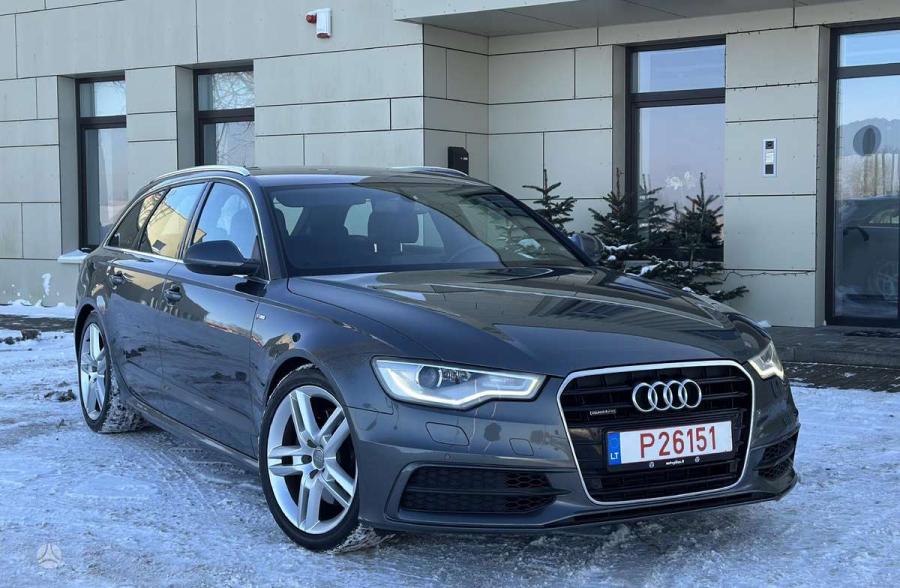 Grey Audi A6 2013 in Raseiniai, with an engine capacity of 2.97 L and mileage of 278 thousand km for 9850 €, photo 1 on AUTOMOTO.COM.LV