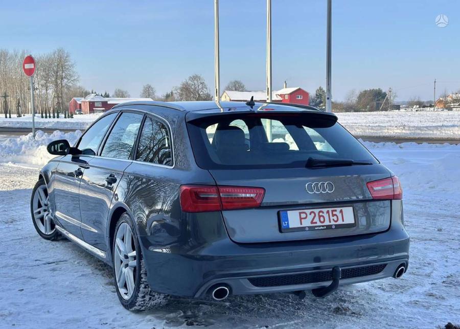 Grey Audi A6 2013 in Raseiniai, with an engine capacity of 2.97 L and mileage of 278 thousand km for 9850 €, photo 6 on AUTOMOTO.COM.LV