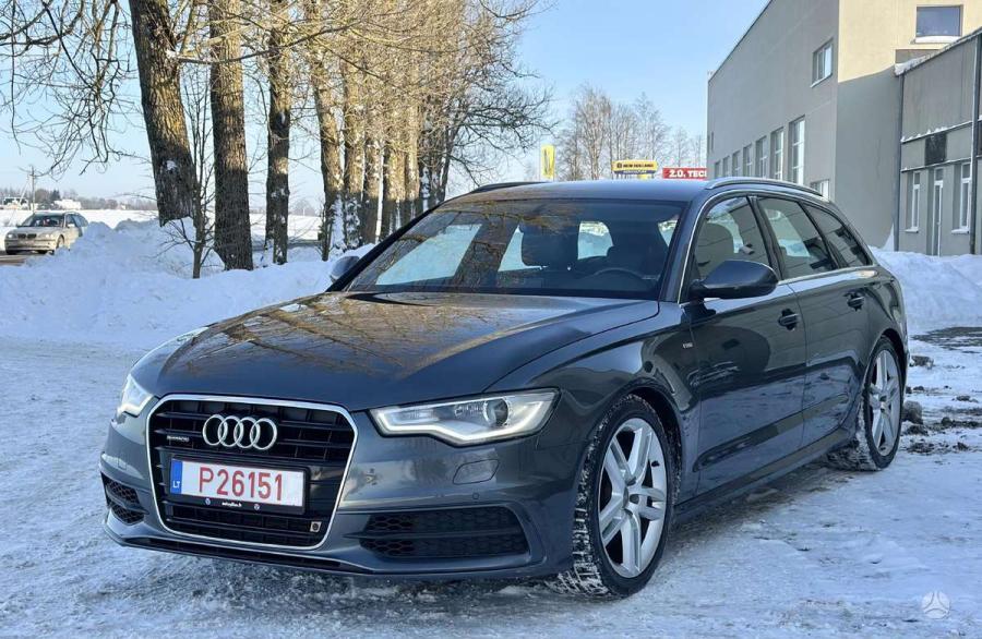 Grey Audi A6 2013 in Raseiniai, with an engine capacity of 2.97 L and mileage of 278 thousand km for 9850 €, photo 8 on AUTOMOTO.COM.LV