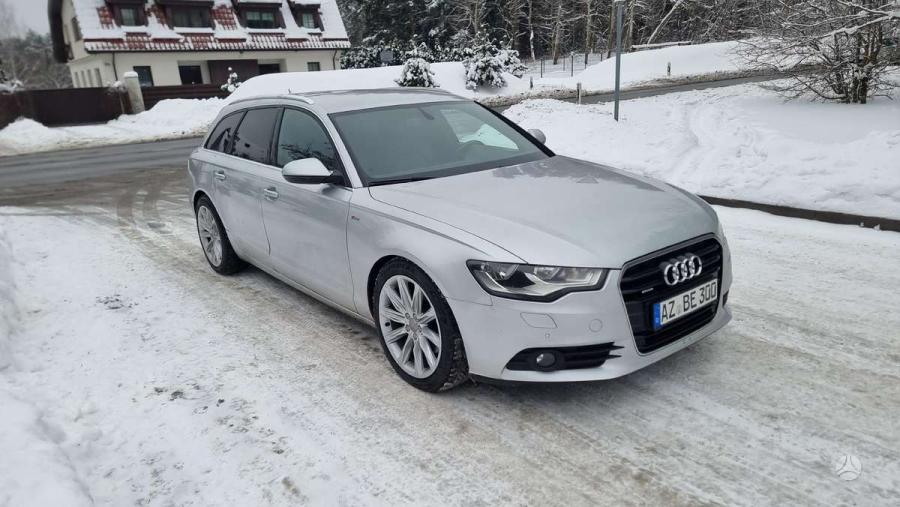 Grey Audi A6 2013 in Vilnius, with an engine capacity of 3.00 L and mileage of 308 thousand km for 9350 €, photo 3 on AUTOMOTO.COM.LV
