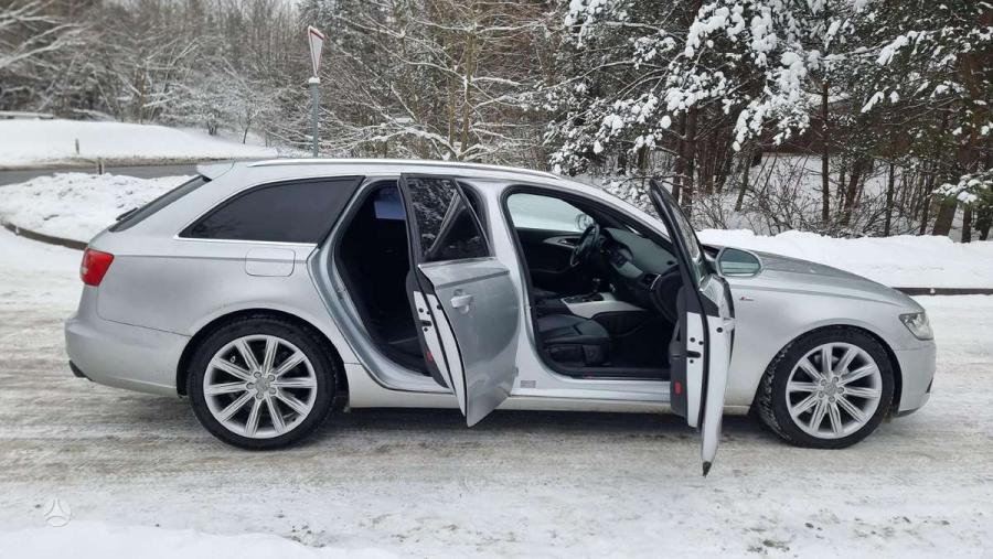 Grey Audi A6 2013 in Vilnius, with an engine capacity of 3.00 L and mileage of 308 thousand km for 9350 €, photo 5 on AUTOMOTO.COM.LV