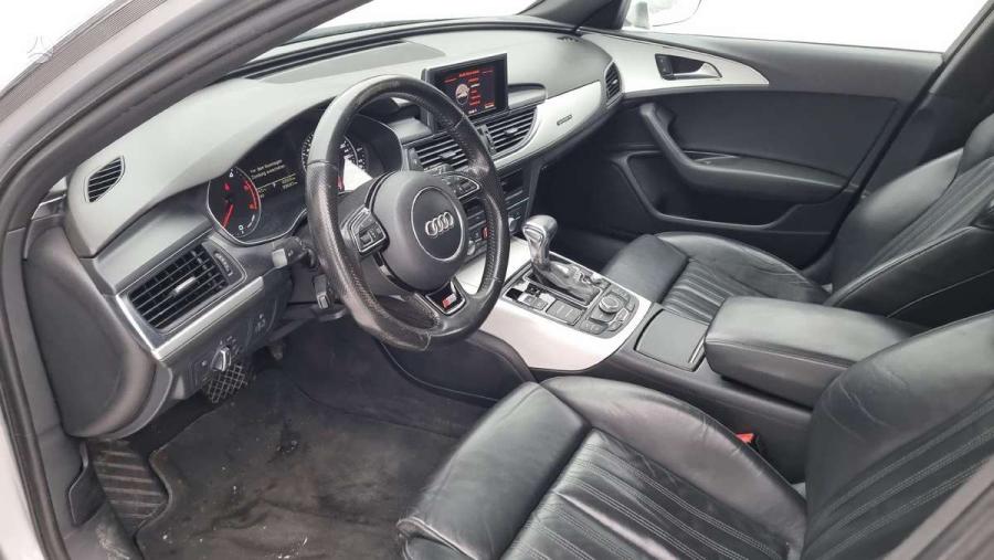 Grey Audi A6 2013 in Vilnius, with an engine capacity of 3.00 L and mileage of 308 thousand km for 9350 €, photo 10 on AUTOMOTO.COM.LV