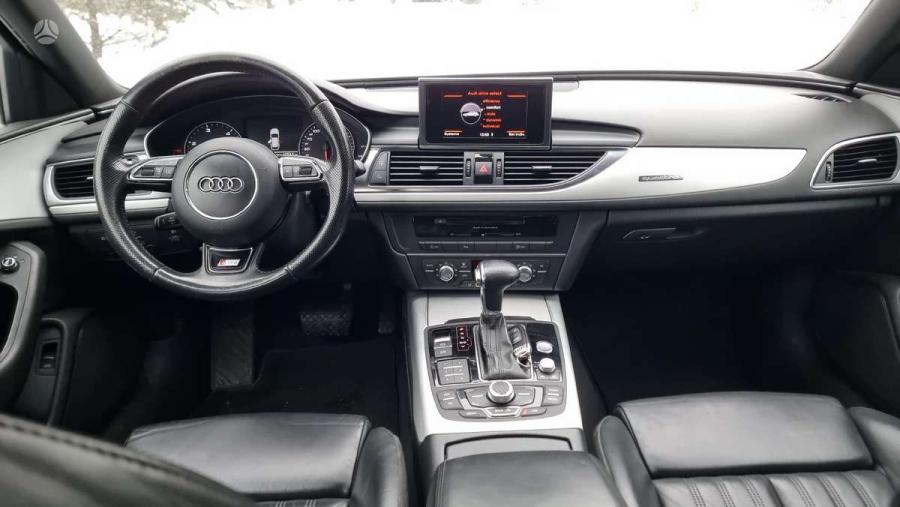 Grey Audi A6 2013 in Vilnius, with an engine capacity of 3.00 L and mileage of 308 thousand km for 9350 €, photo 13 on AUTOMOTO.COM.LV