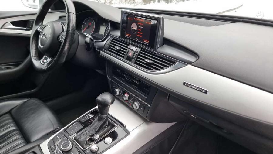 Grey Audi A6 2013 in Vilnius, with an engine capacity of 3.00 L and mileage of 308 thousand km for 9350 €, photo 16 on AUTOMOTO.COM.LV