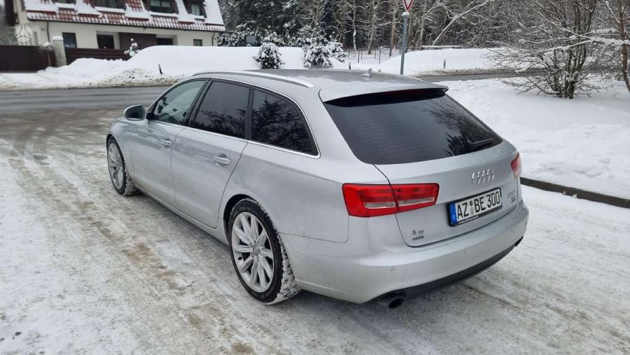 Grey Audi A6 2013 in Vilnius, with an engine capacity of 3.00 L and mileage of 308 thousand km for 9350 €, photo 25 on AUTOMOTO.COM.LV