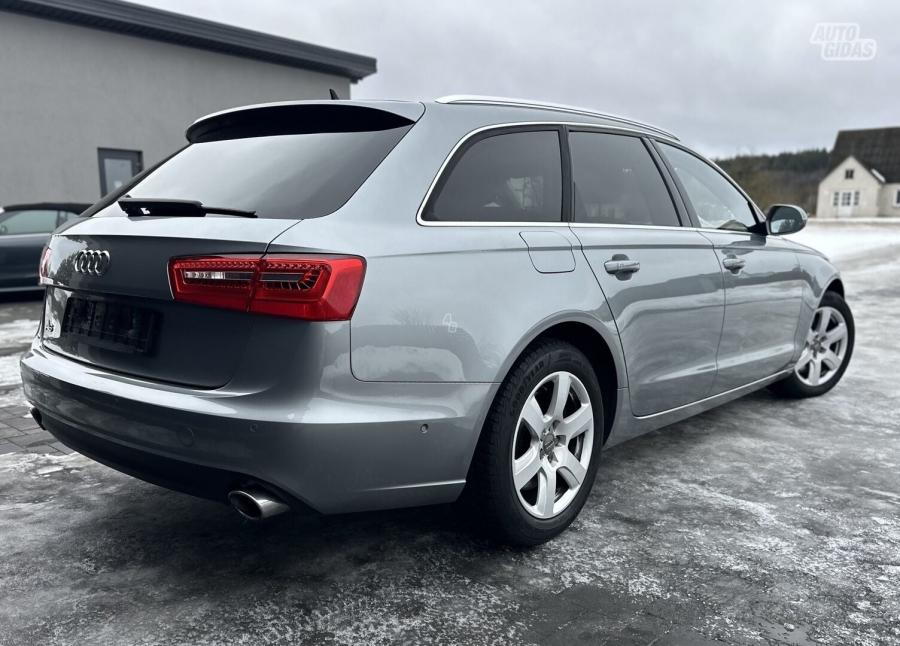 Grey Audi A6 2013 in Druskininkai, with an engine capacity of 3.00 L and mileage of 262 thousand km for 9950 €, photo 6 on AUTOMOTO.COM.LV