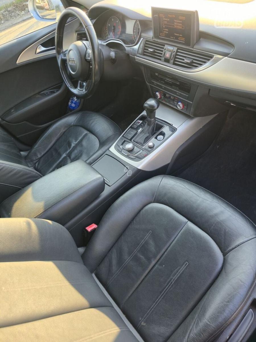 Grey Audi A6 2013 in Vilnius, with an engine capacity of 2.00 L and mileage of 263 thousand km for 7050 €, photo 8 on AUTOMOTO.COM.LV