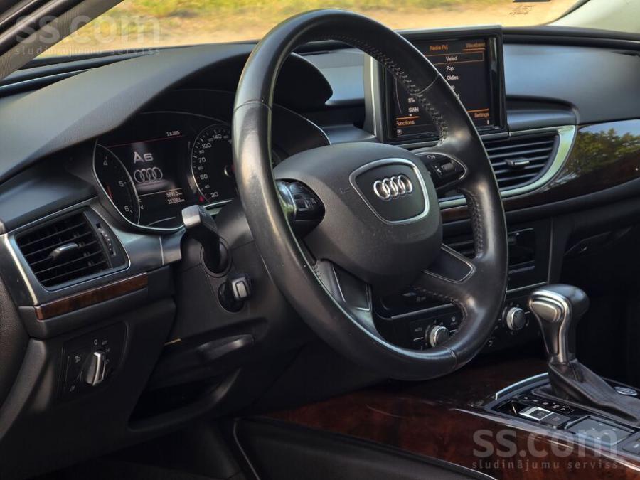 Pelēks Audi A6 2013 Liepāja, ar dzinēja tilpumu 3.00 L un nobraukumu 304 tūkst. km par 6990 €, foto 10 vietnē AUTOMOTO.COM.LV