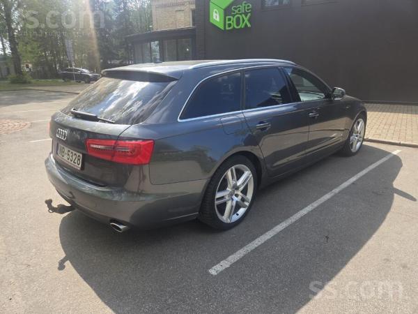 Grey Audi A6 2013 in Riga, with an engine capacity of 3.00 L and mileage of 0 thousand km for 9900 €, photo 4 on AUTOMOTO.COM.LV